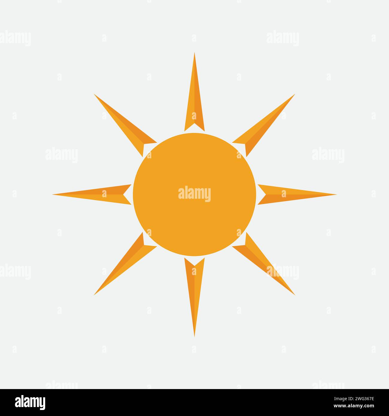 Sun vector logo concept illustration Stock Vector Image & Art - Alamy