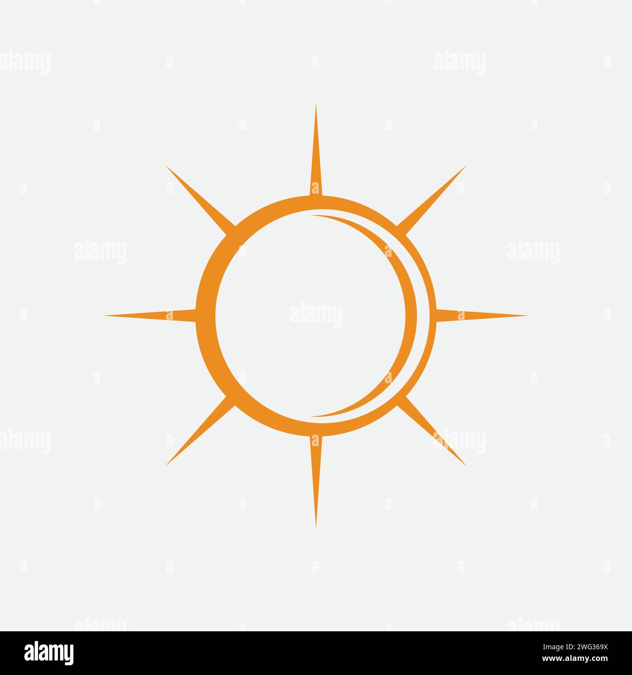Sun vector logo concept illustration Stock Vector Image & Art - Alamy