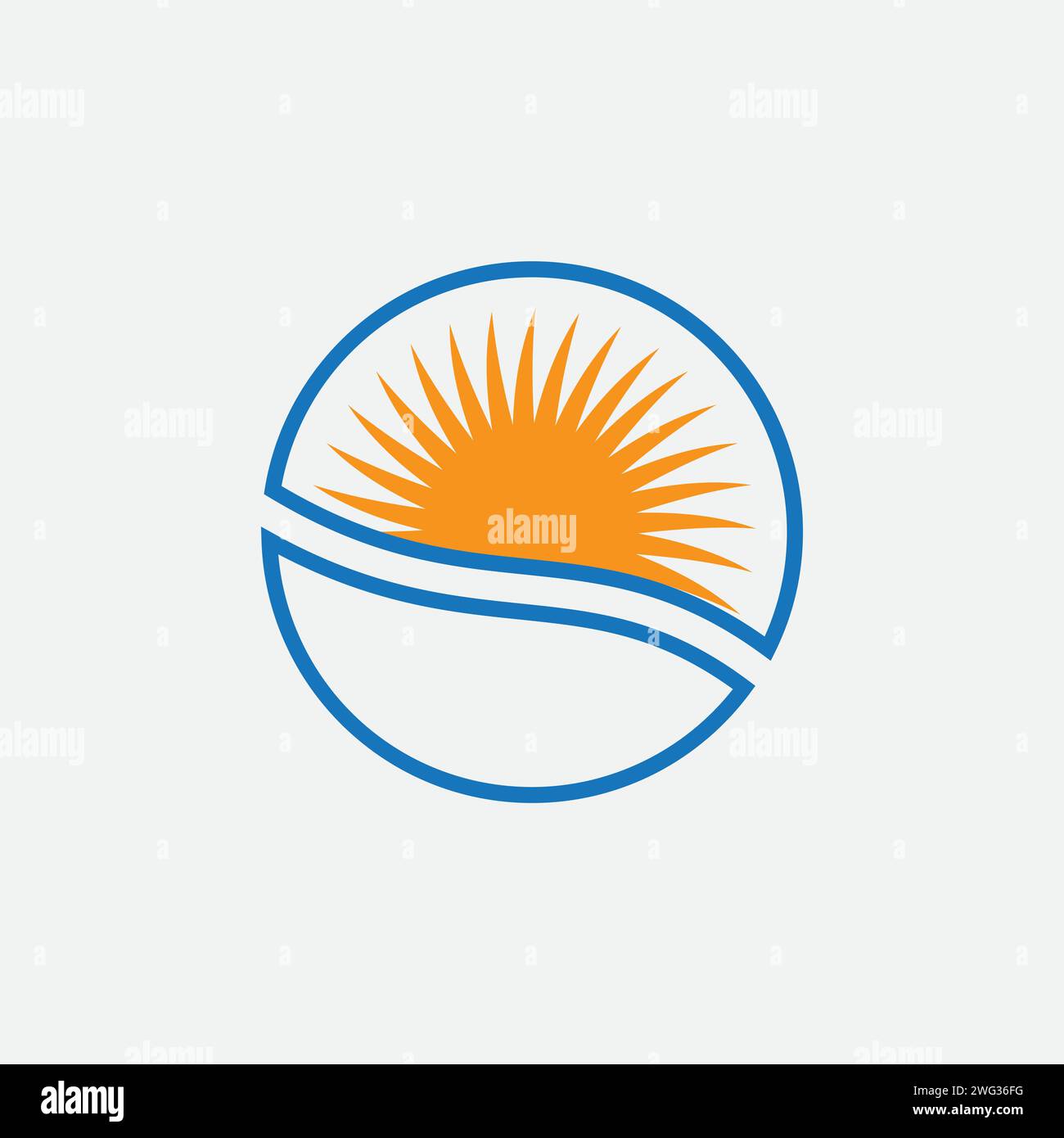 Sun vector logo concept illustration Stock Vector Image & Art - Alamy