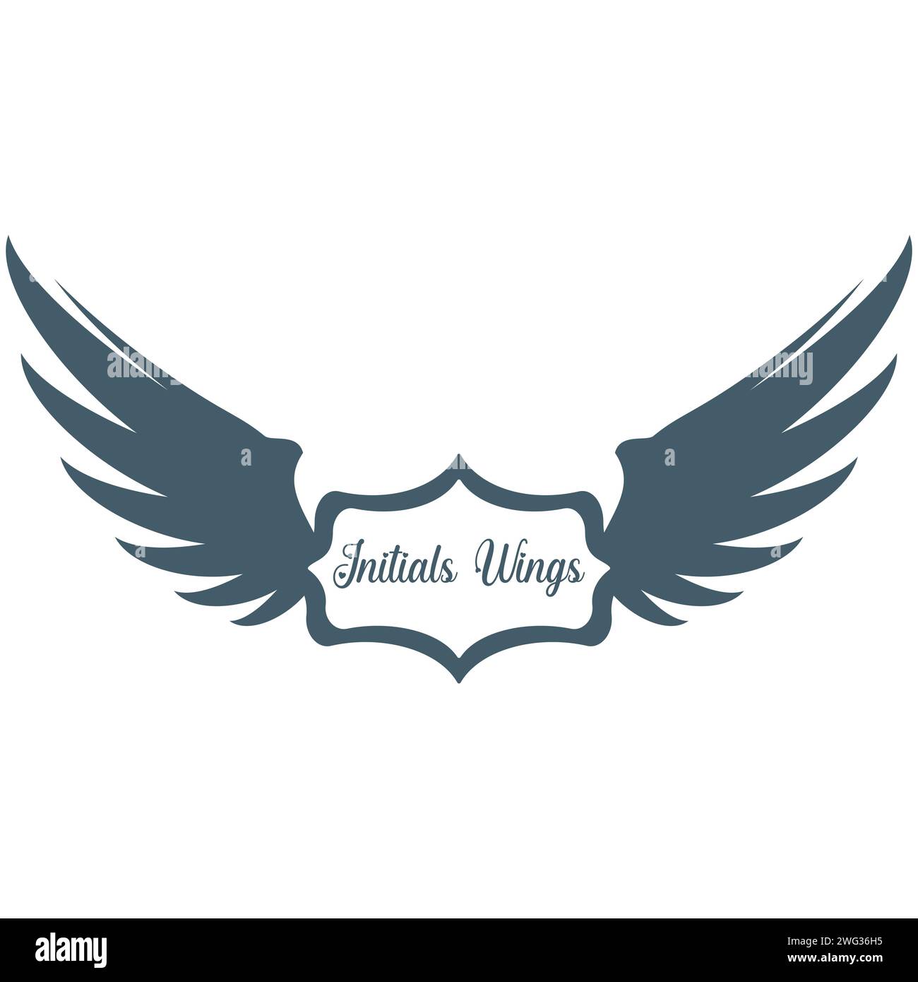 Bird wings vector logo concept illustration Stock Vector Image & Art ...