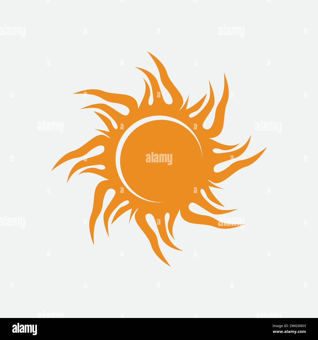 Sun vector logo concept illustration Stock Vector Image & Art - Alamy