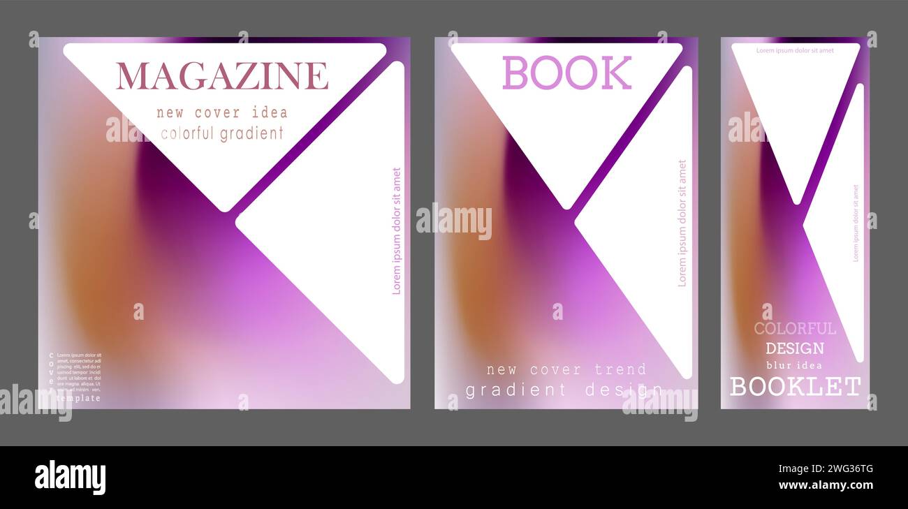 The cover is with a gradient. Colorful blur, the idea of a banner ...