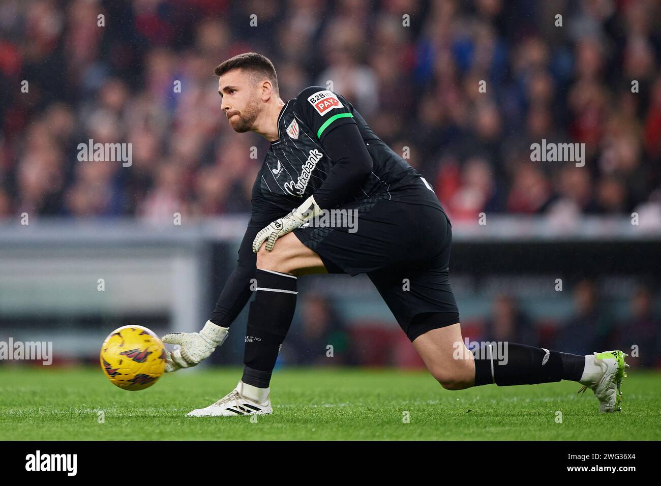 Unai Simon of Athletic Club in action during the LaLiga EA Sports match ...