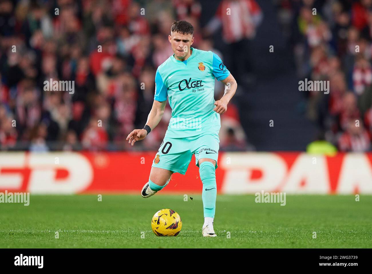 Giovanni Gonzalez of RCD Mallorca in action during the LaLiga EA Sports ...