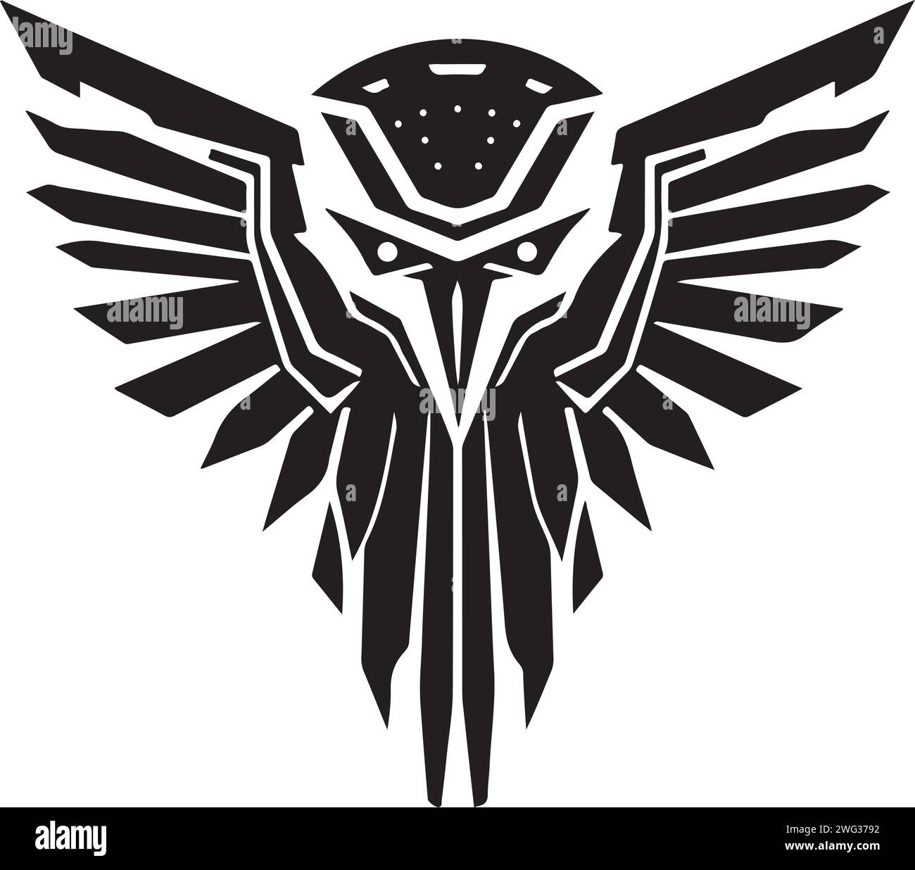 Eagle logo modern Black and White Stock Photos & Images - Alamy