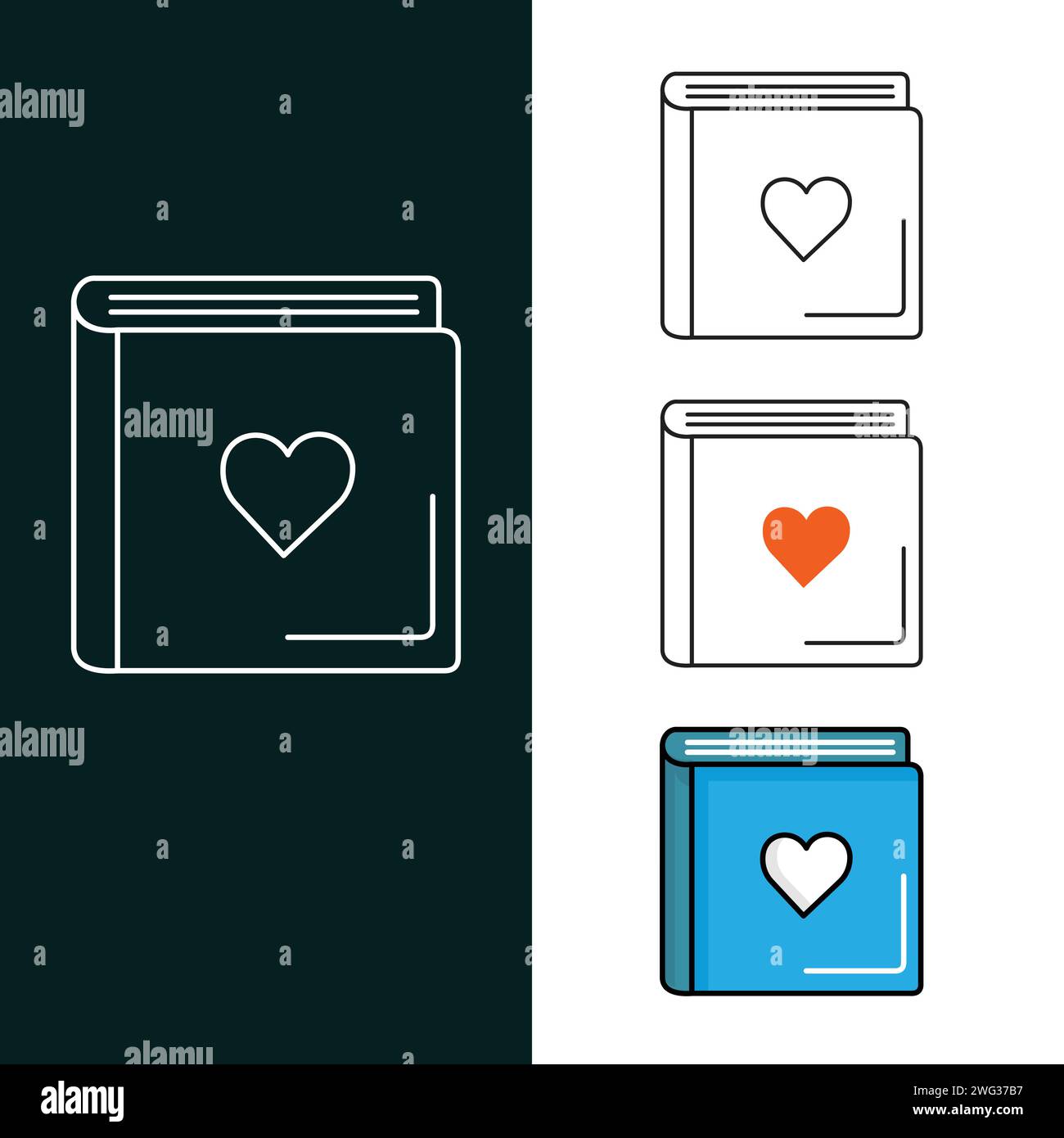 Family photo album collection Stock Vector Images - Alamy