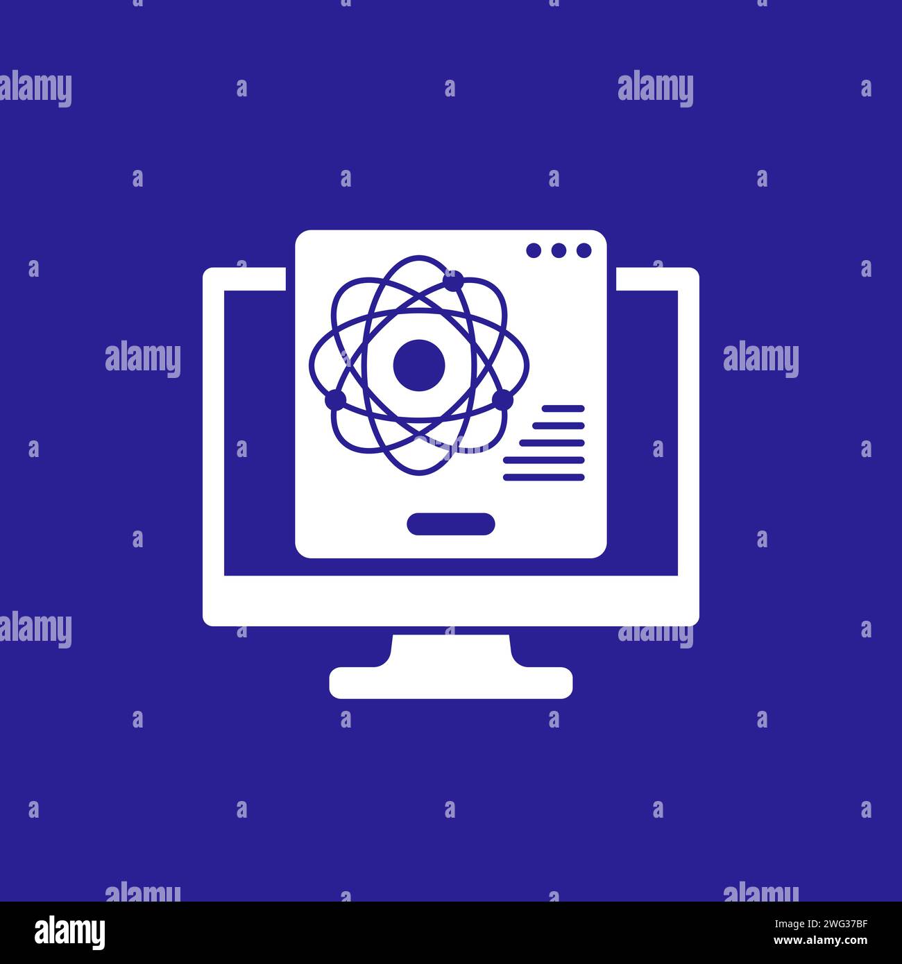 atom, nuclear research vector icon Stock Vector Image & Art - Alamy