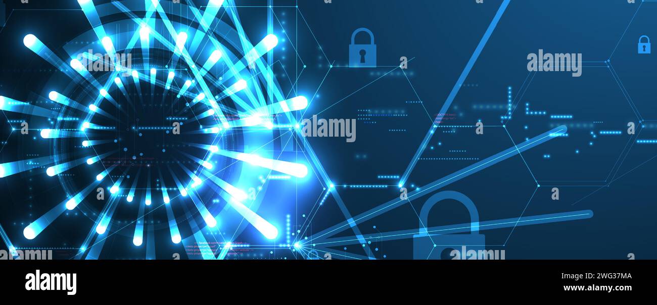 Technology Network Vector Background.. Science and technology ...