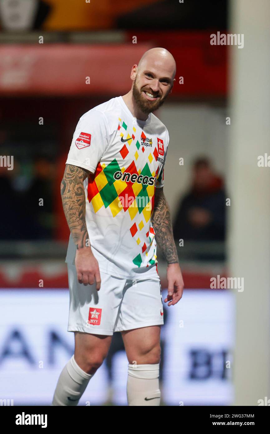 MAASTRICHT, NETHERLANDS - FEBRUARY 2 : Bryan Smeets of MVV Maastricht ...