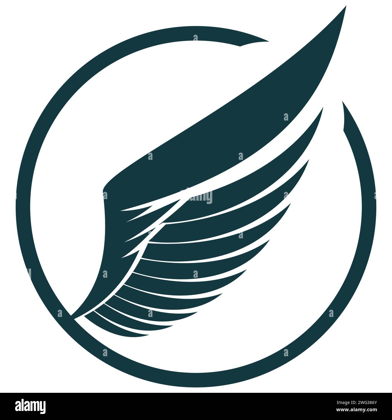 Circle bird Stock Vector Images - Alamy