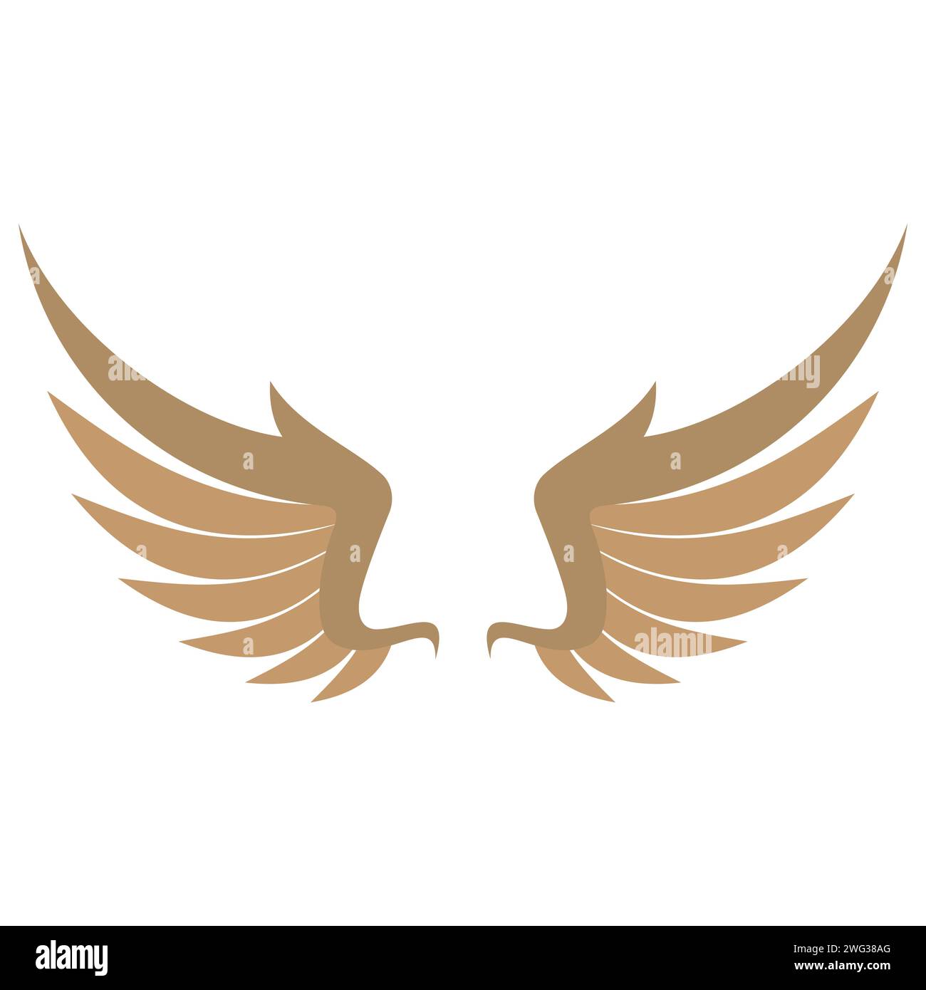 Eagle wings vector logo illustration Stock Vector Image & Art - Alamy