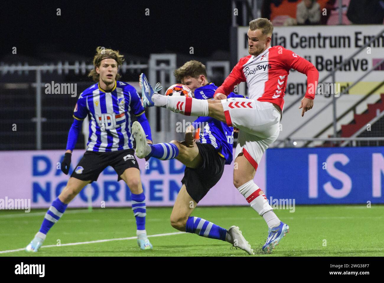 Emmen, Netherlands. 02nd Feb, 2024. EMMEN, Stadium Oude Meerdijk, 02-02-2024, season 2023/2024 ...