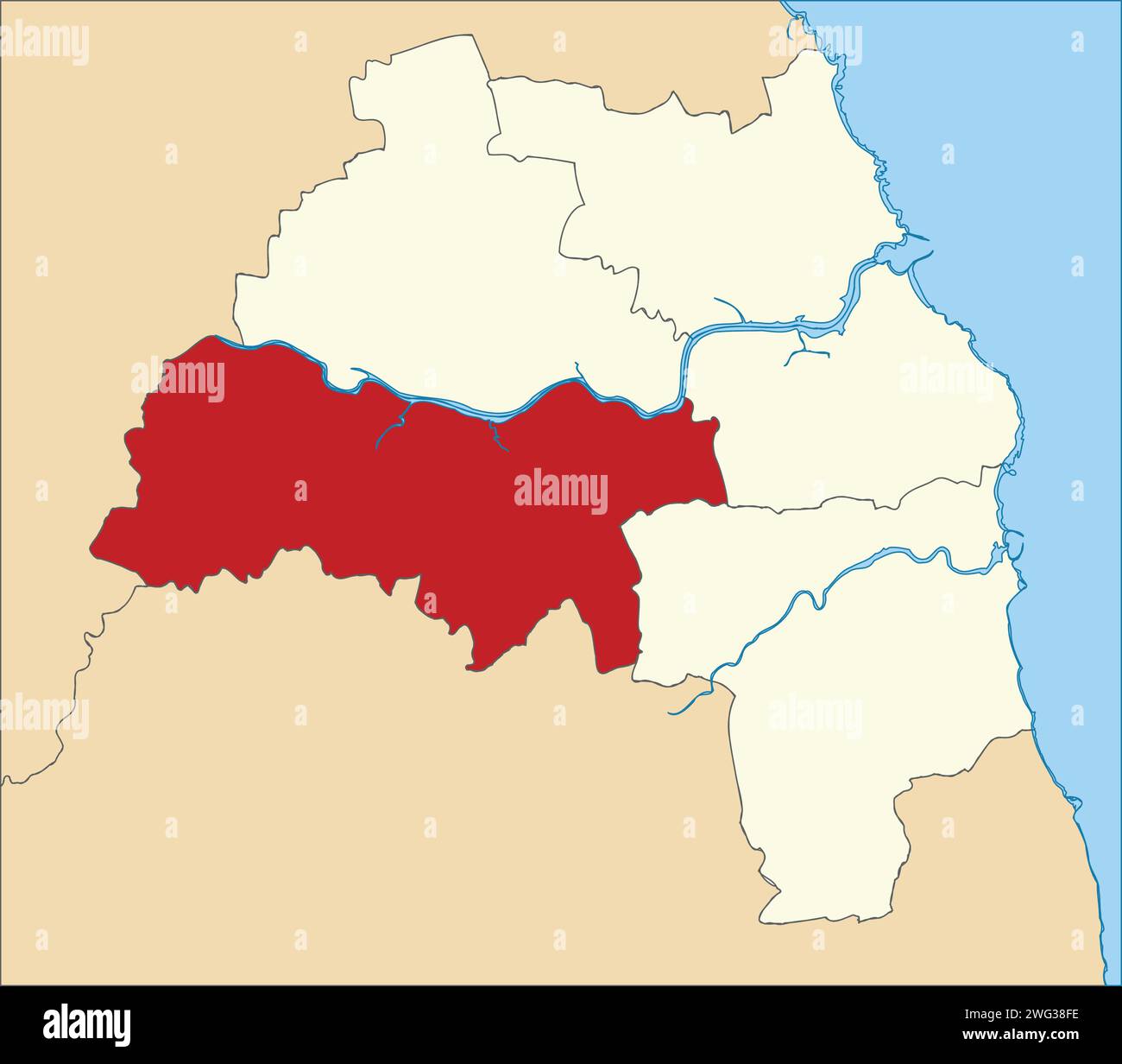Map of gateshead hi-res stock photography and images - Alamy