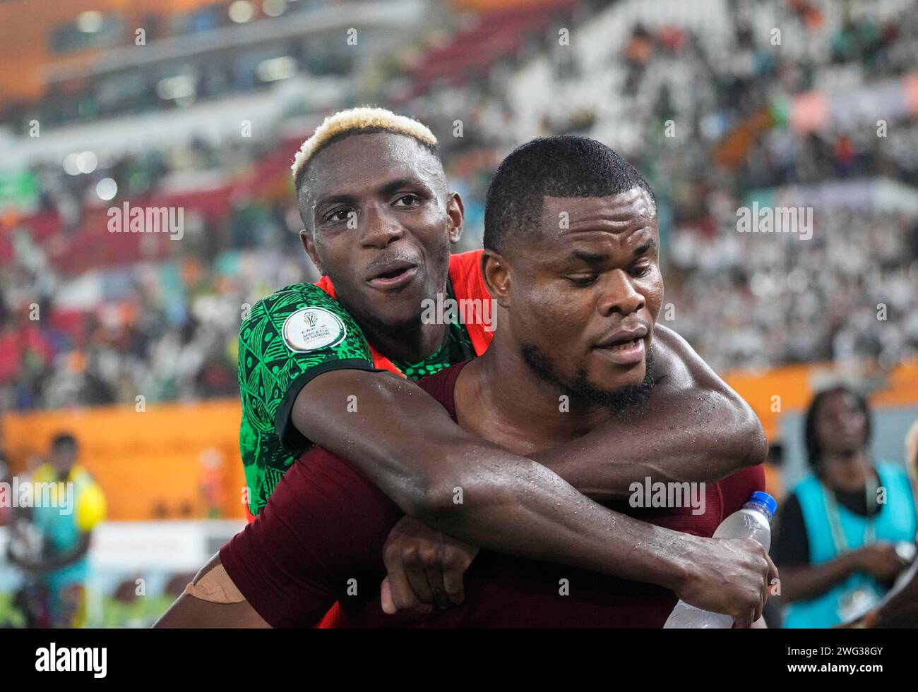 February 02 2024: Victor James Osimhen (Nigeria) with post game ...