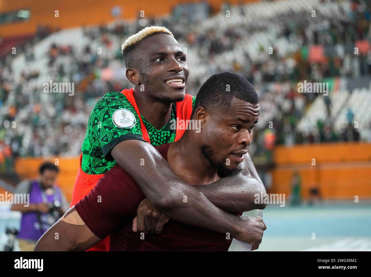 February 02 2024: Victor James Osimhen (Nigeria) with post game ...