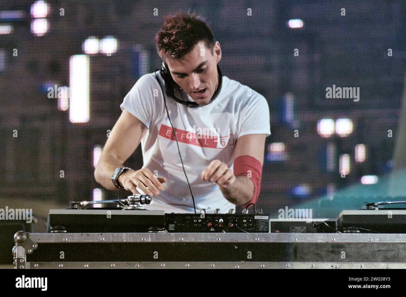 Pistoia Italy 2002-06-15 : Eiffel 65 live concert, the disc jockey ...