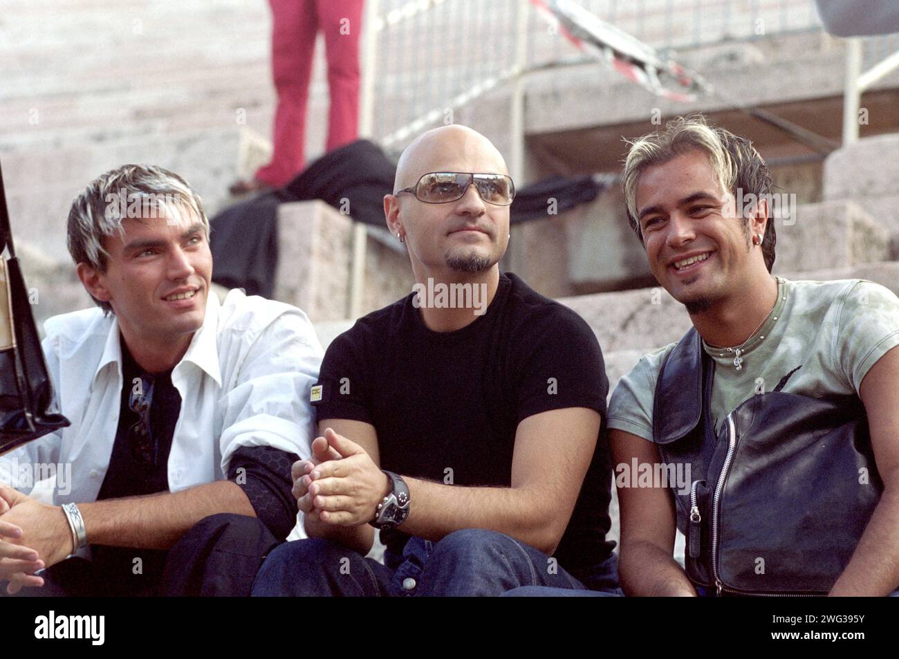 Verona Italy 2001-09-08: Eiffel 65, the singer Jeffrey Jey (Gianfranco ...