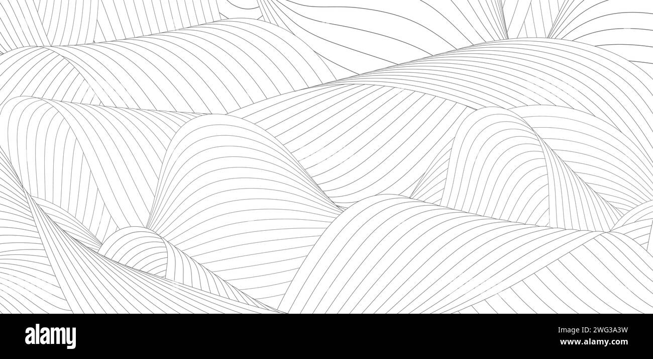 Linear composition. Layout for the design of banners, posters, posters ...