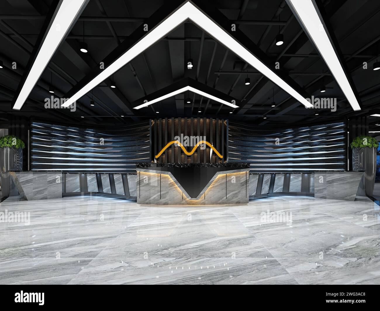 3d render gym fitness workout yoga center Stock Photo - Alamy