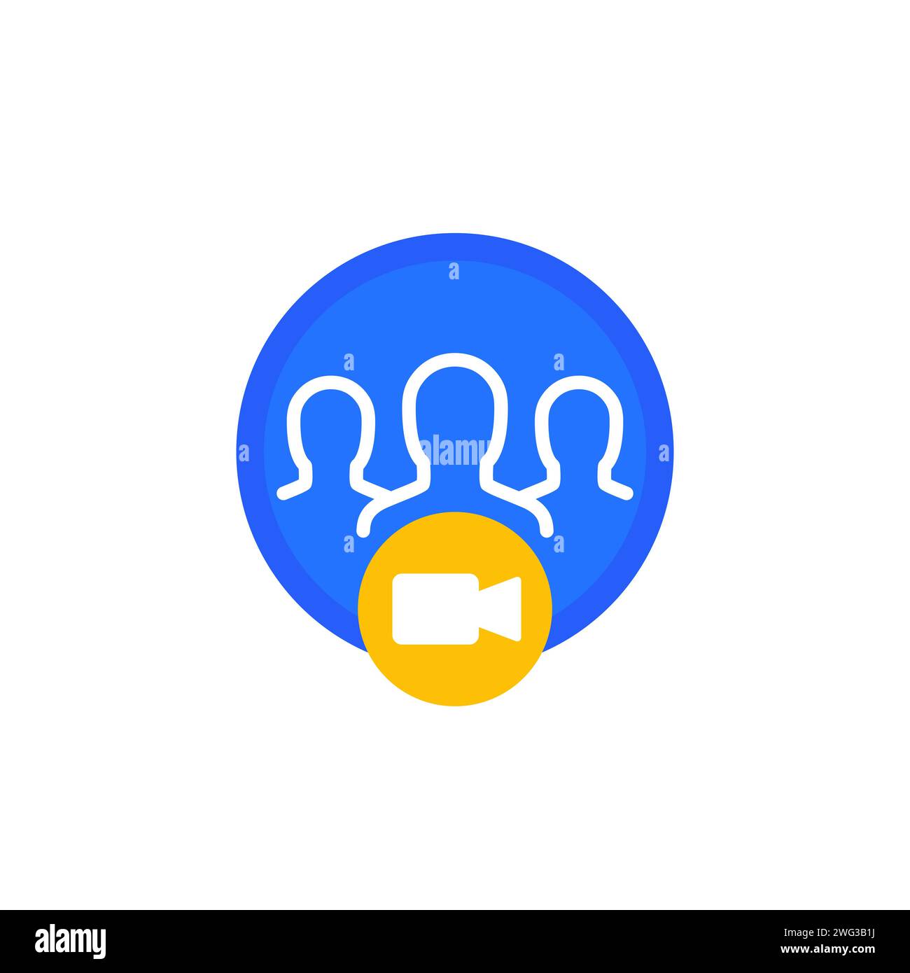 group video call icon for web Stock Vector Image & Art - Alamy