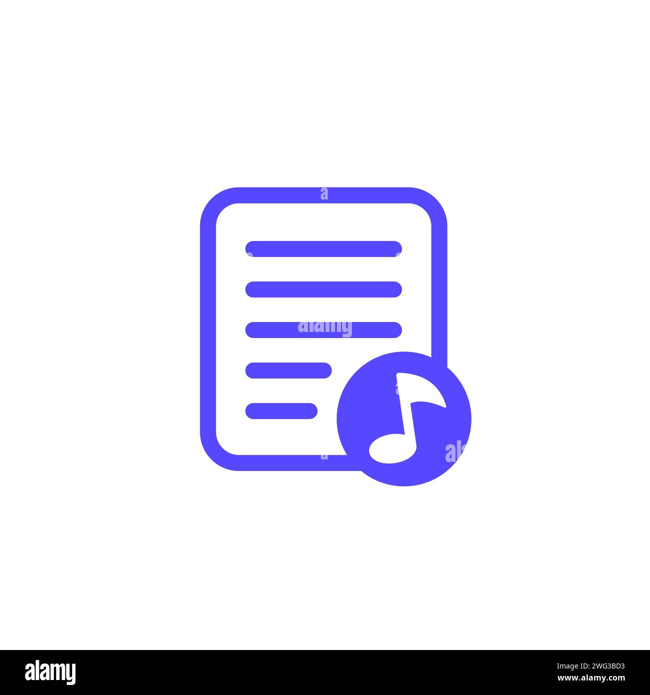 List to music Cut Out Stock Images & Pictures - Alamy