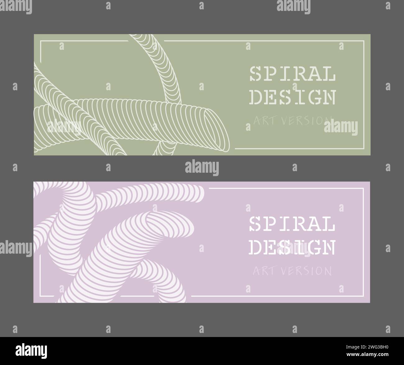 The spiral. Design of a new cover, banner, poster, brochure, magazine ...
