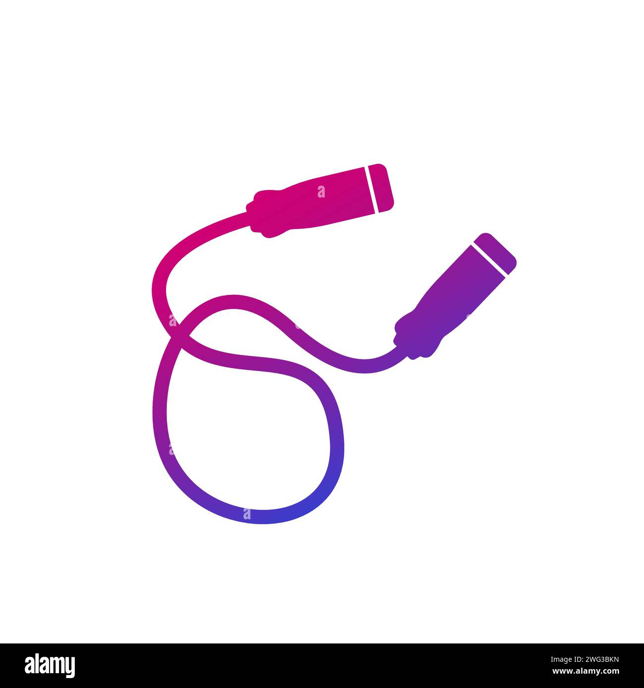 jumping rope icon on white, vector Stock Vector Image & Art - Alamy