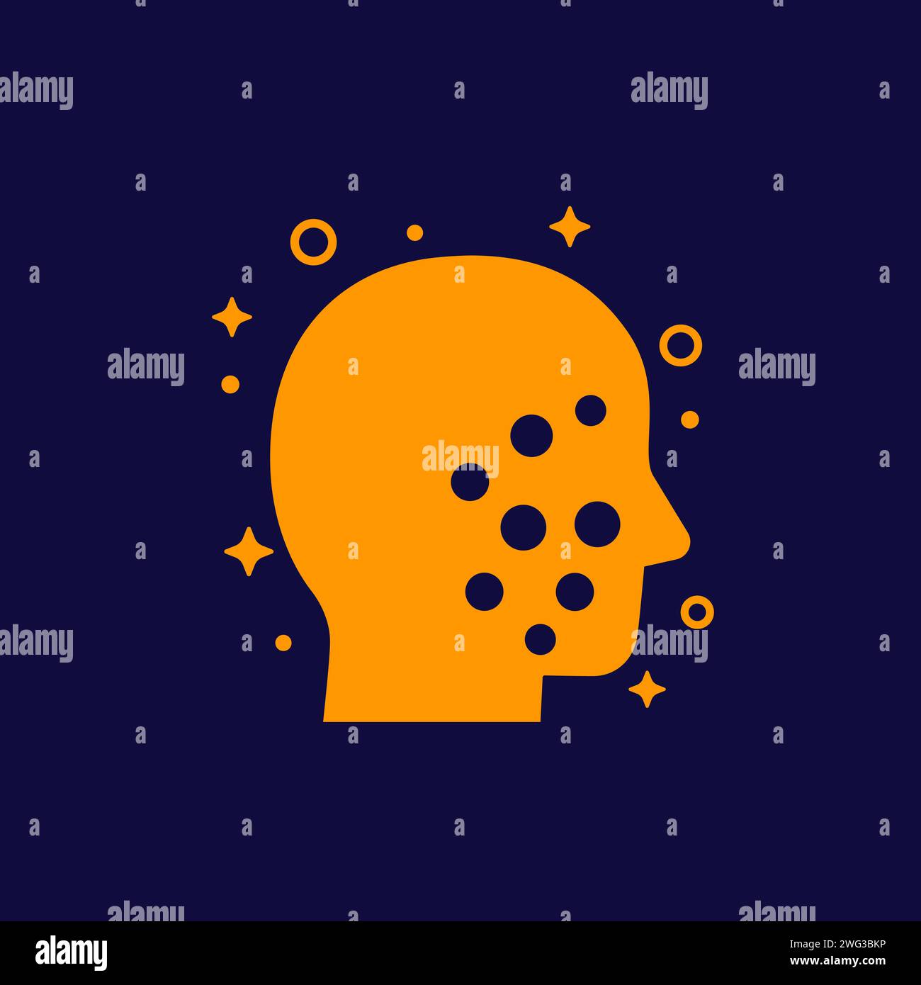 Acne Problem Skin Or Rash Icon Stock Vector Image And Art Alamy