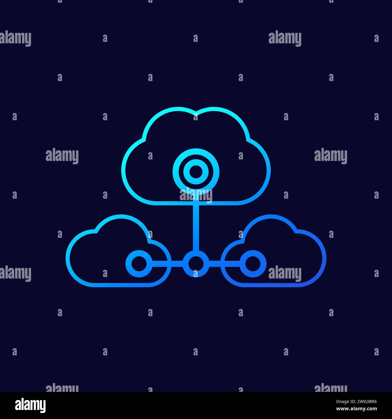 Cloud services icon for web Stock Vector Image & Art - Alamy