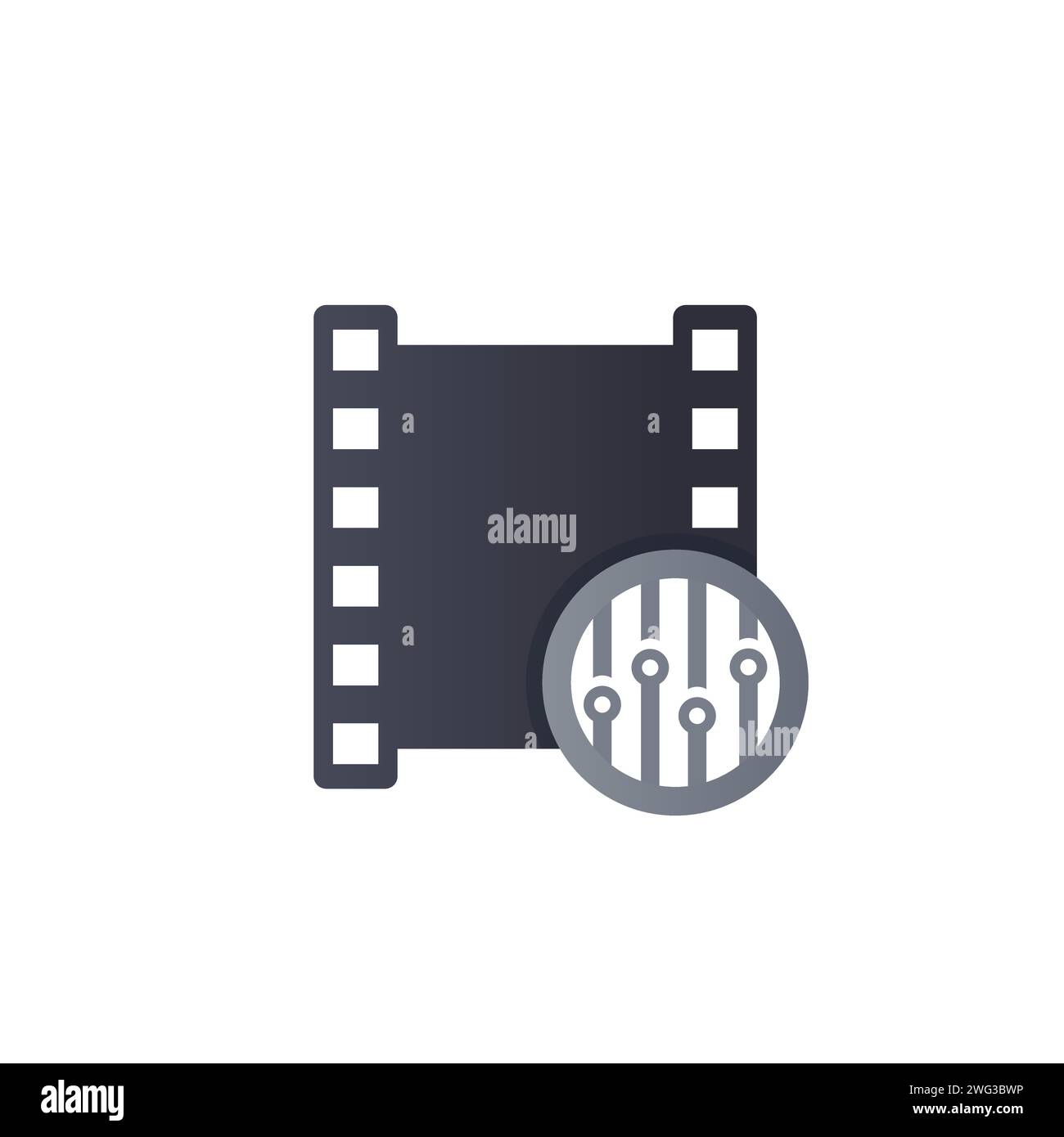 Movie editing video vector Cut Out Stock Images & Pictures - Alamy