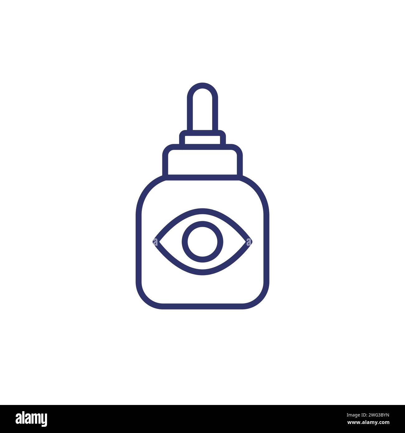 Eye dropper bottle line icon Stock Vector Image & Art - Alamy