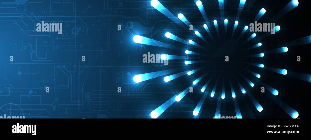 Technology Network Vector Background.. Science and technology ...