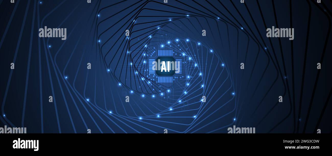 Technology Network Vector Background.. Science and technology ...