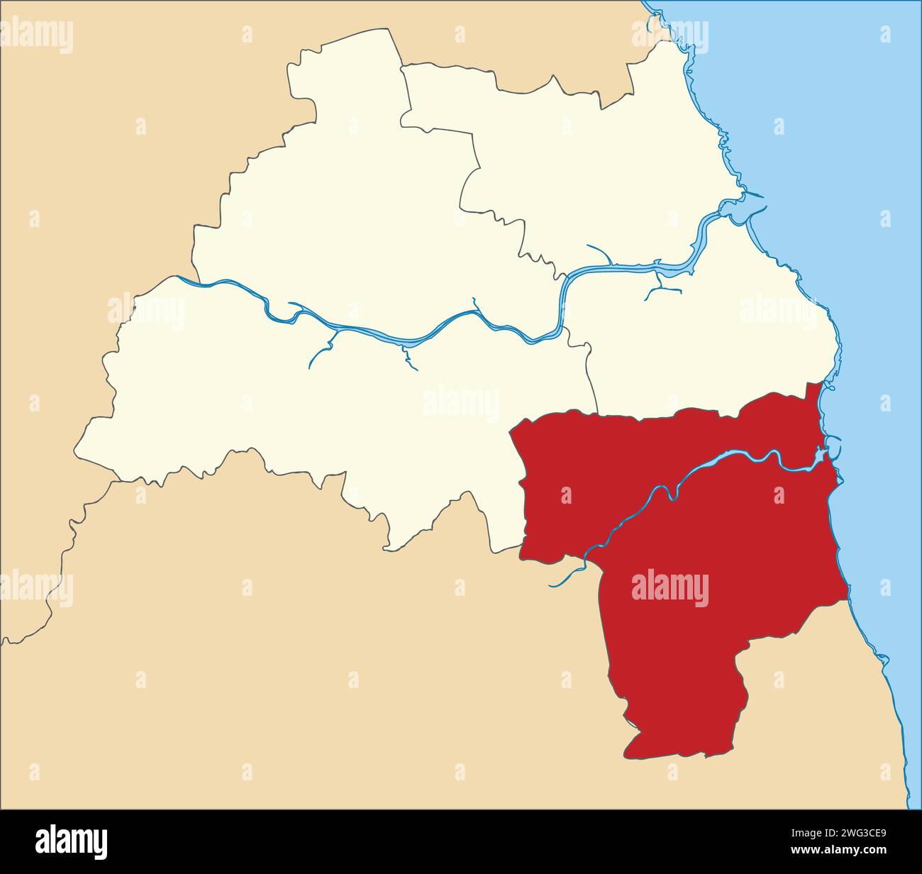 Sunderland map hi-res stock photography and images - Alamy