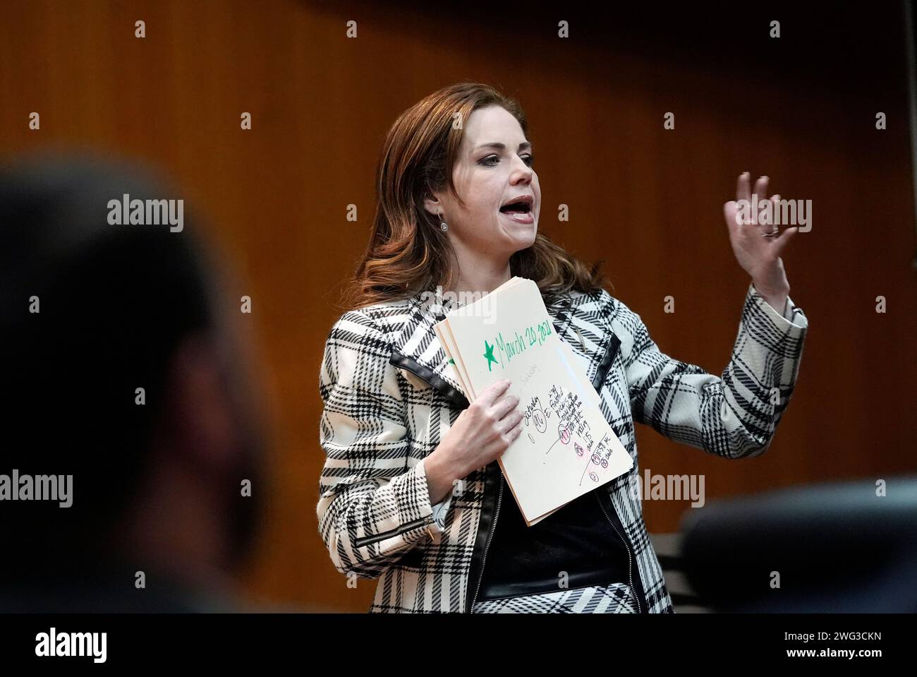 Defense attorney Shannon Smith gives her closing arguments for her ...