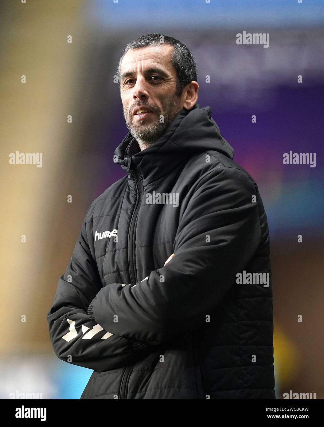 Coventry City coach Mark Delaney during the FA Youth Cup fifth round ...
