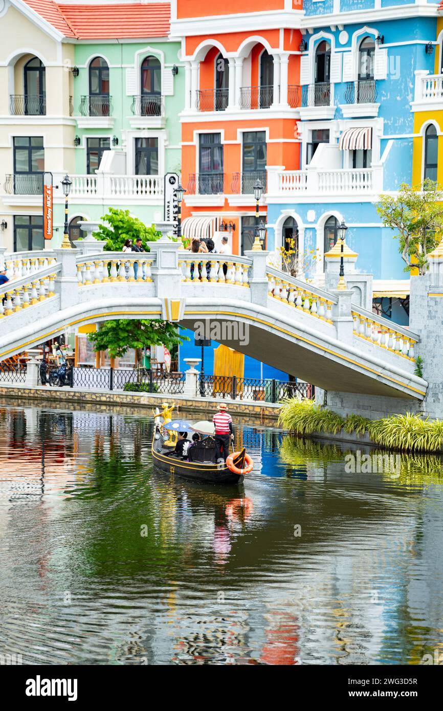 Colorful buildings in city Grand World Phu Quoc Island Vietnam Stock ...
