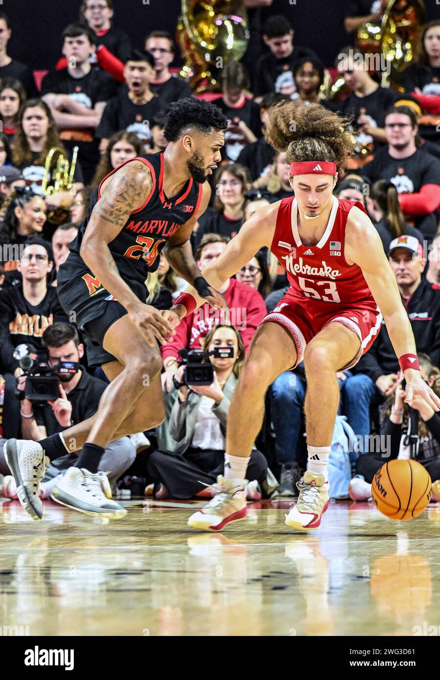 COLLEGE PARK, MD - JANUARY 27: Nebraska Cornhuskers forward Josiah ...