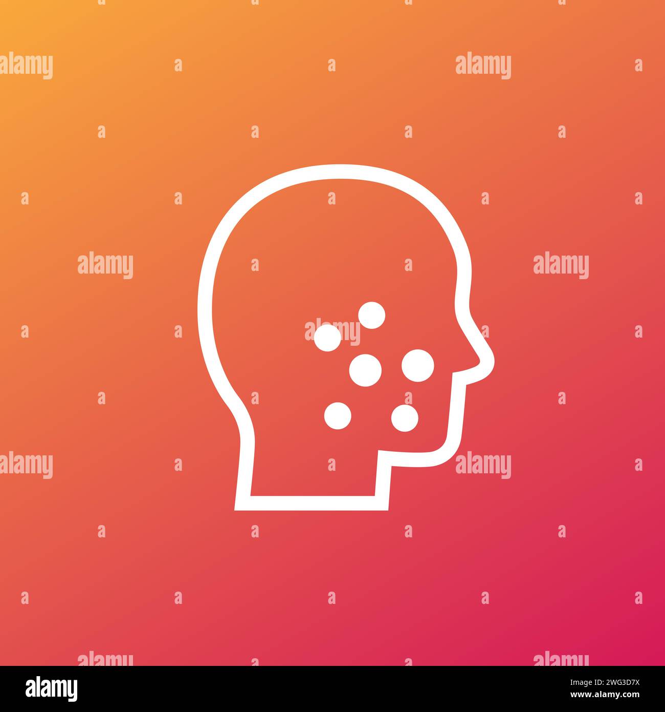 acne icon, skin problem or rash Stock Vector Image & Art - Alamy