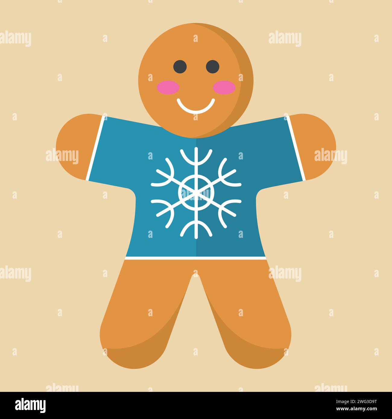 Christmas festive ginger gingerbread Stock Vector Images - Alamy