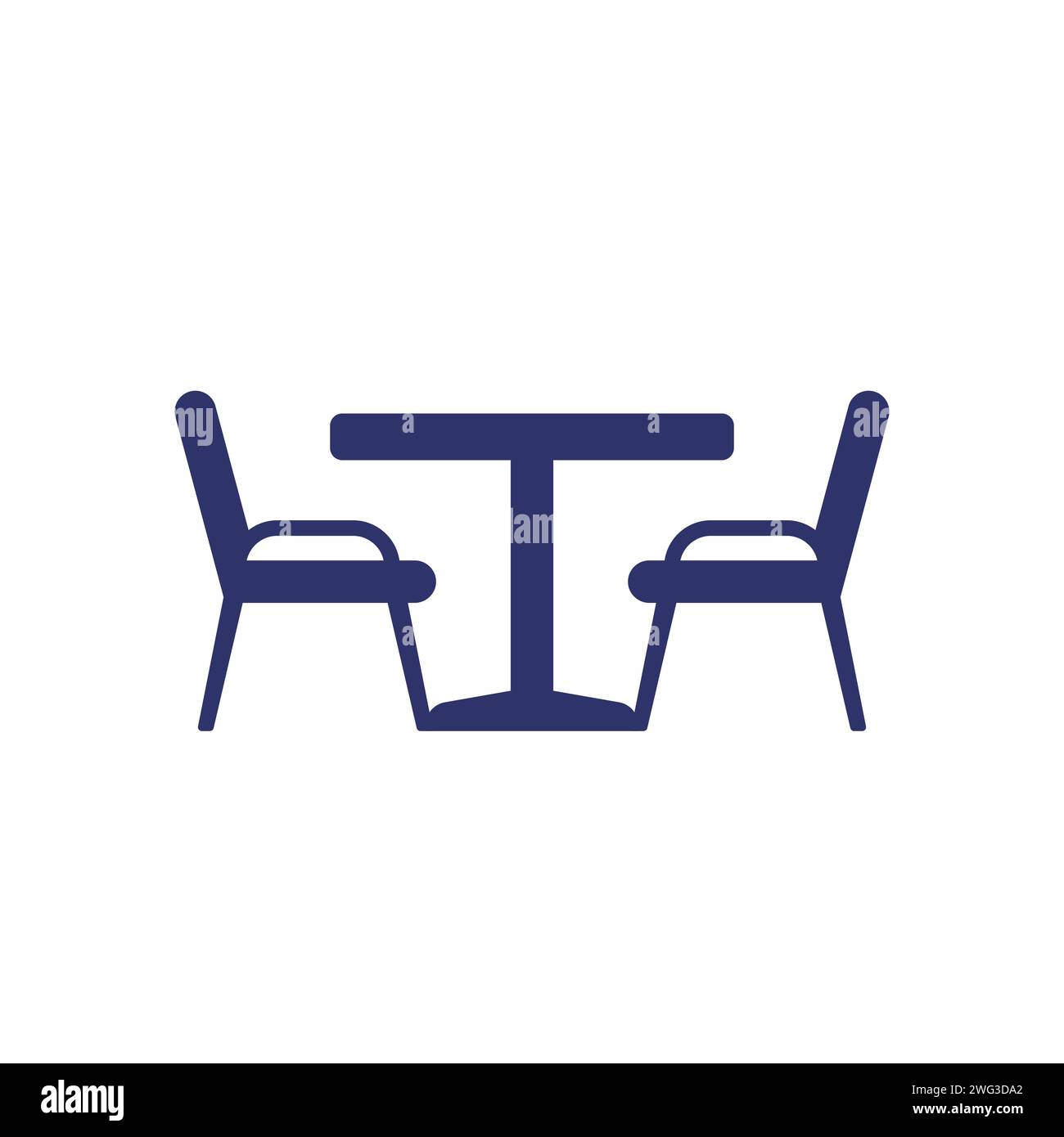 Dining room two chairs Stock Vector Images - Alamy