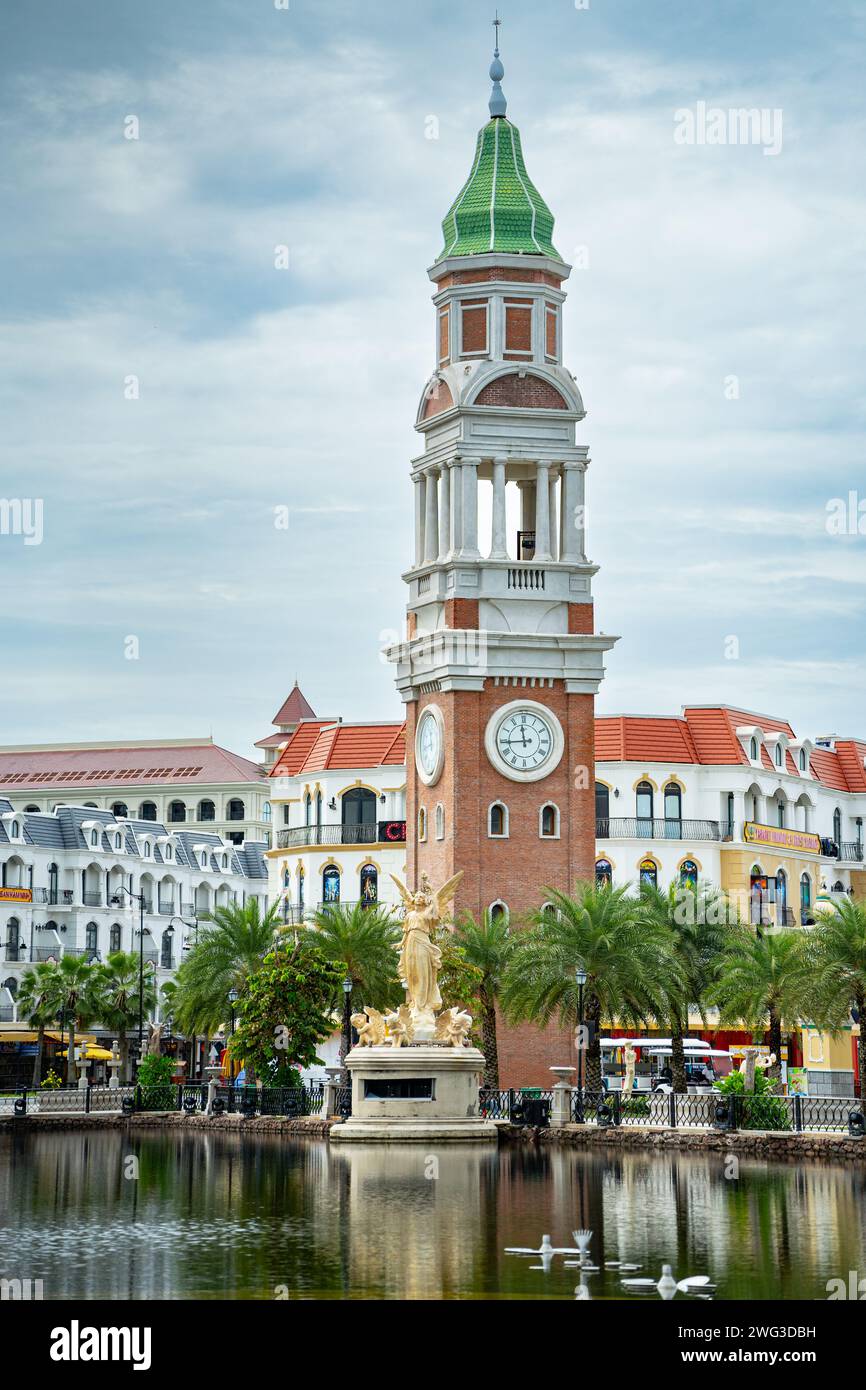Colorful buildings in city Grand World Phu Quoc Island Vietnam Stock ...