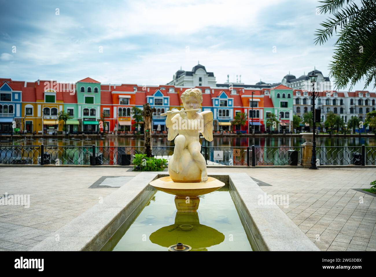 Colorful buildings in city Grand World Phu Quoc Island Vietnam Stock ...