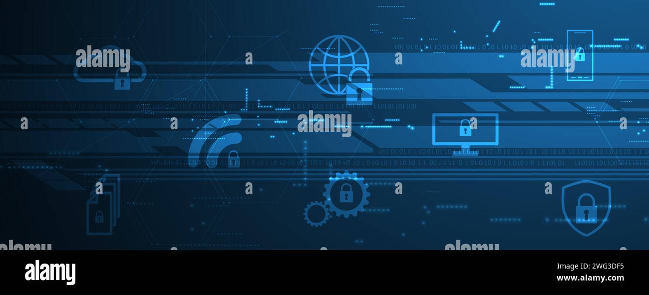 Technology Network Vector Background.. Science and technology ...