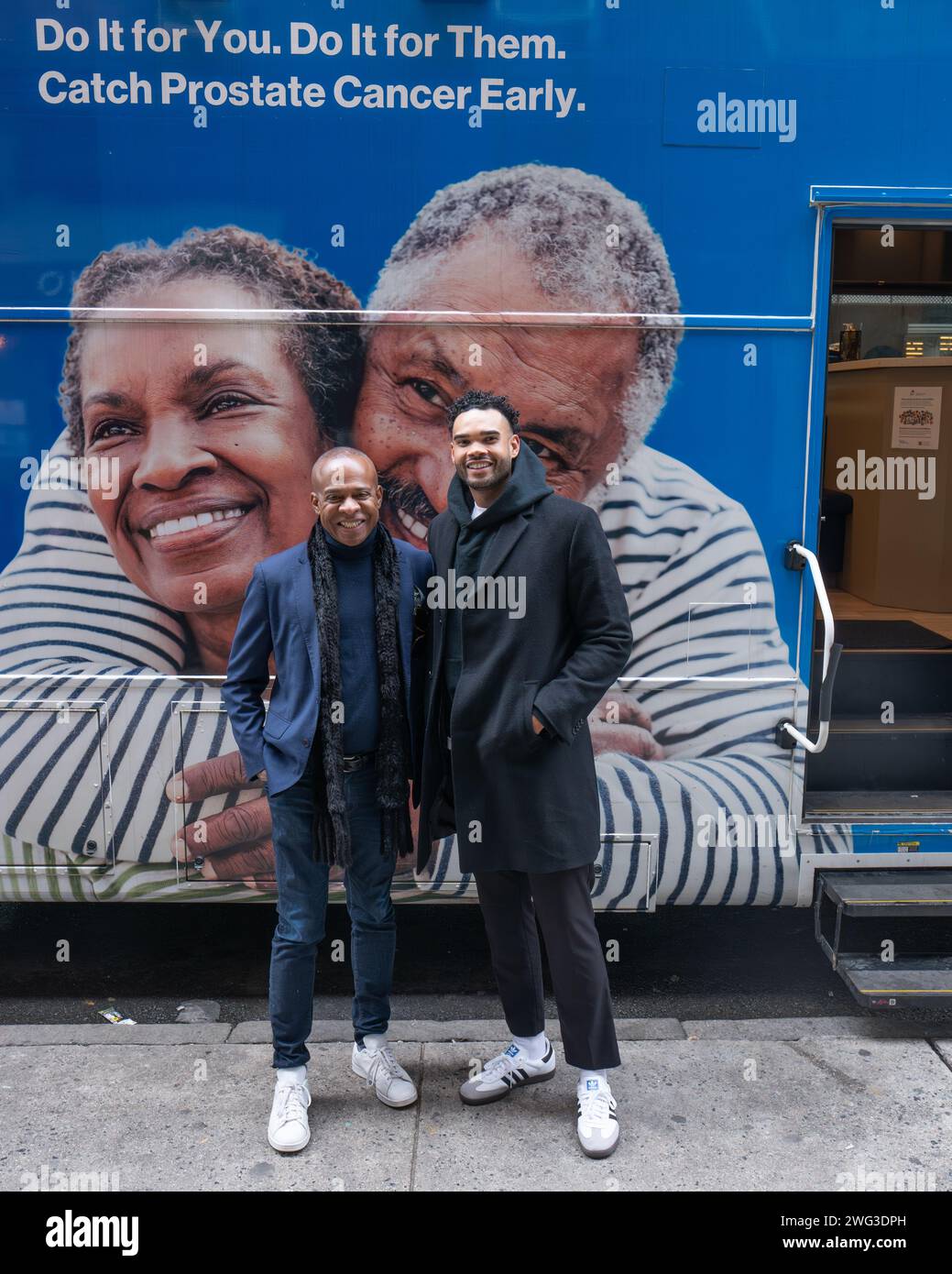 Frederick Anderson and Kris Bennett attends The Blue Jacket Show Zero ...