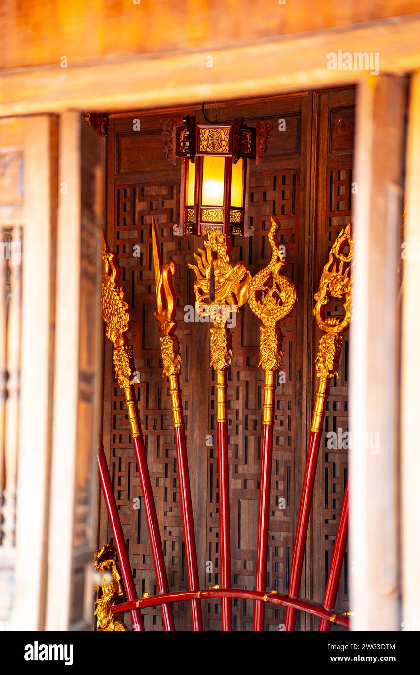 Ancient Vietnamese weapon in Grand World Phu Quoc Stock Photo - Alamy