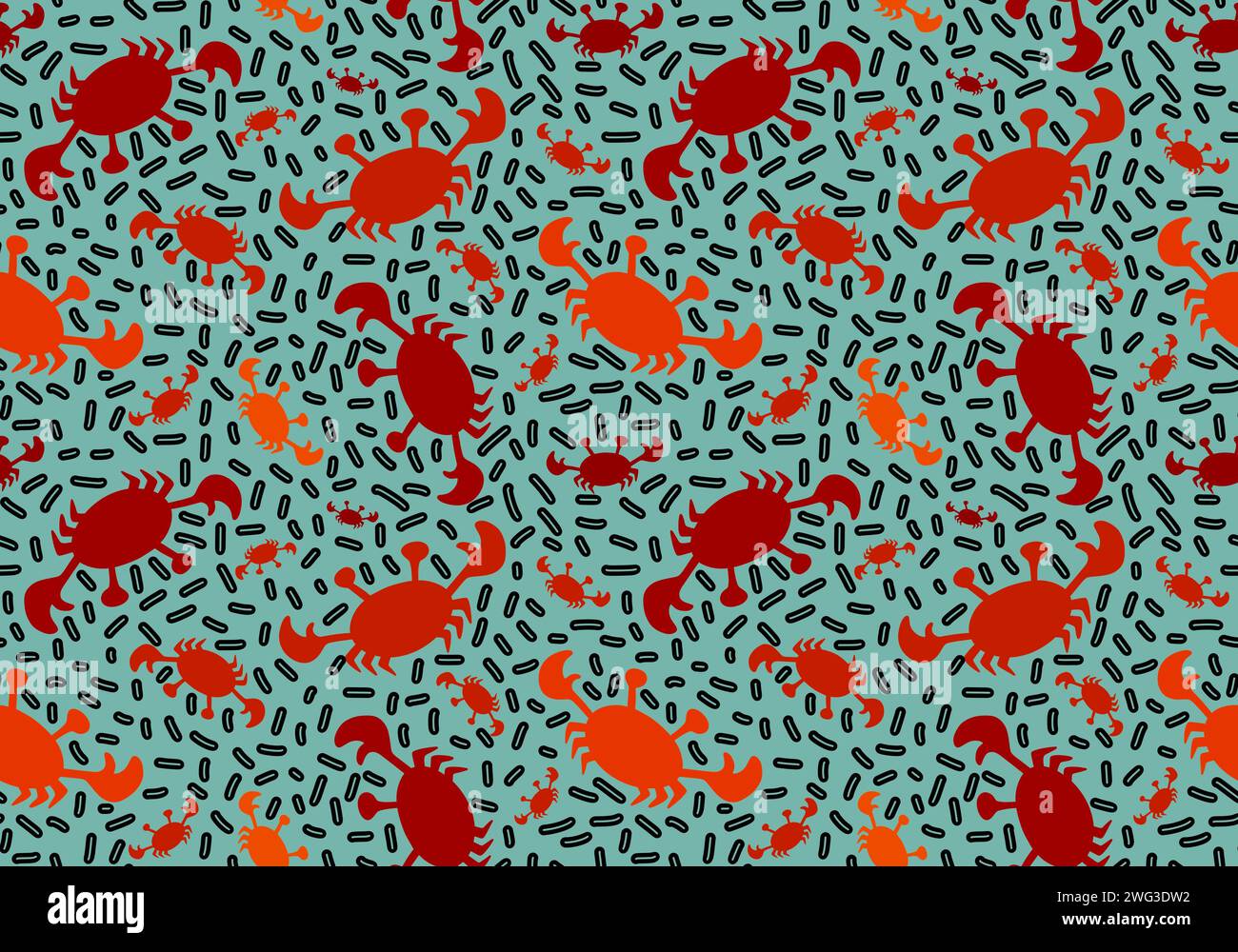 Seamless animals seamless crabs pattern for wrapping paper and fabrics ...