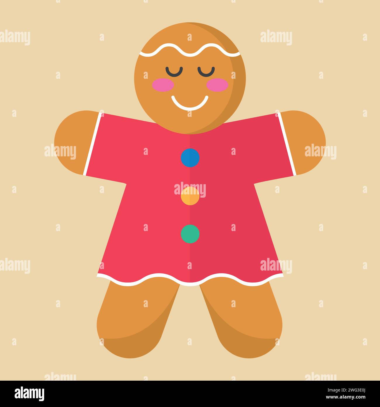 Gingerbread man and woman Stock Vector Images - Alamy
