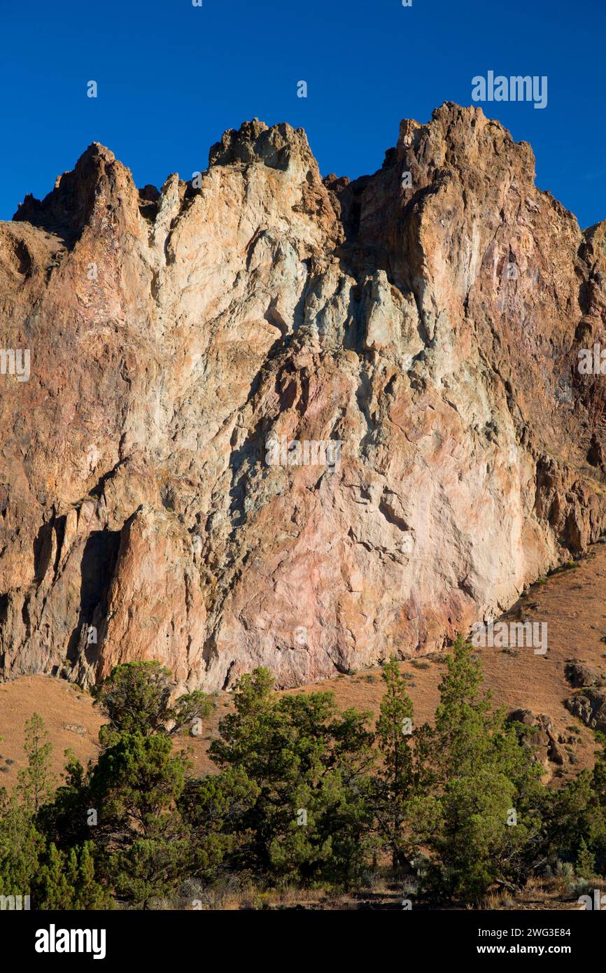 Cliffs at Smith Rocks, Smith Rock State Park, Oregon Stock Photo - Alamy