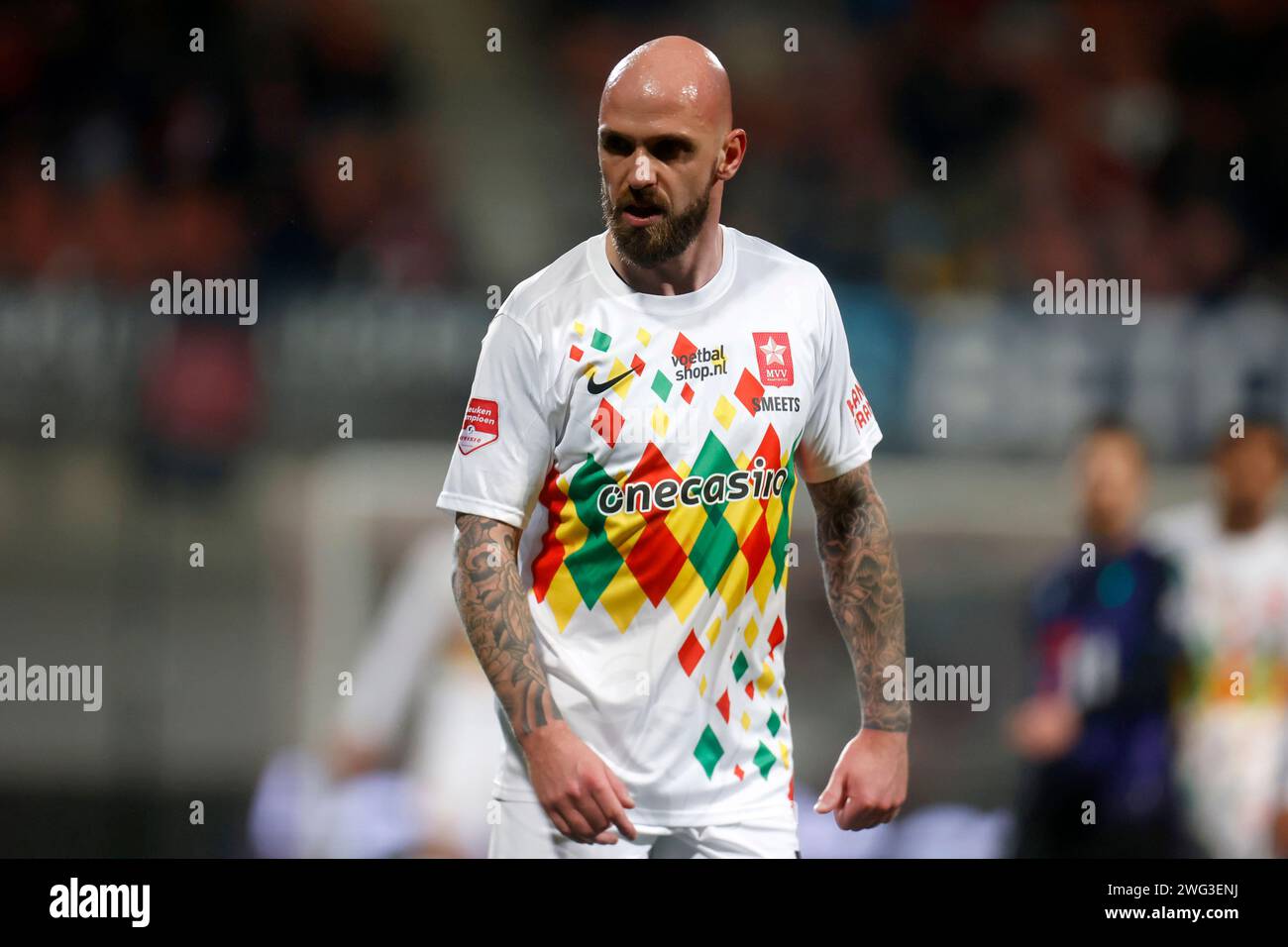 MAASTRICHT, NETHERLANDS - FEBRUARY 2 : Bryan Smeets of MVV Maastricht ...